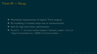Inside the Triton compiler - Peter Bell - May 2023 | PDF