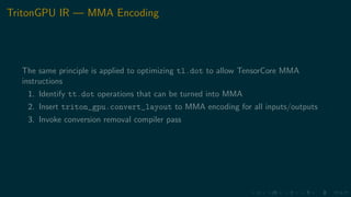 Inside the Triton compiler - Peter Bell - May 2023 | PDF