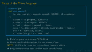 Inside the Triton compiler - Peter Bell - May 2023 | PDF