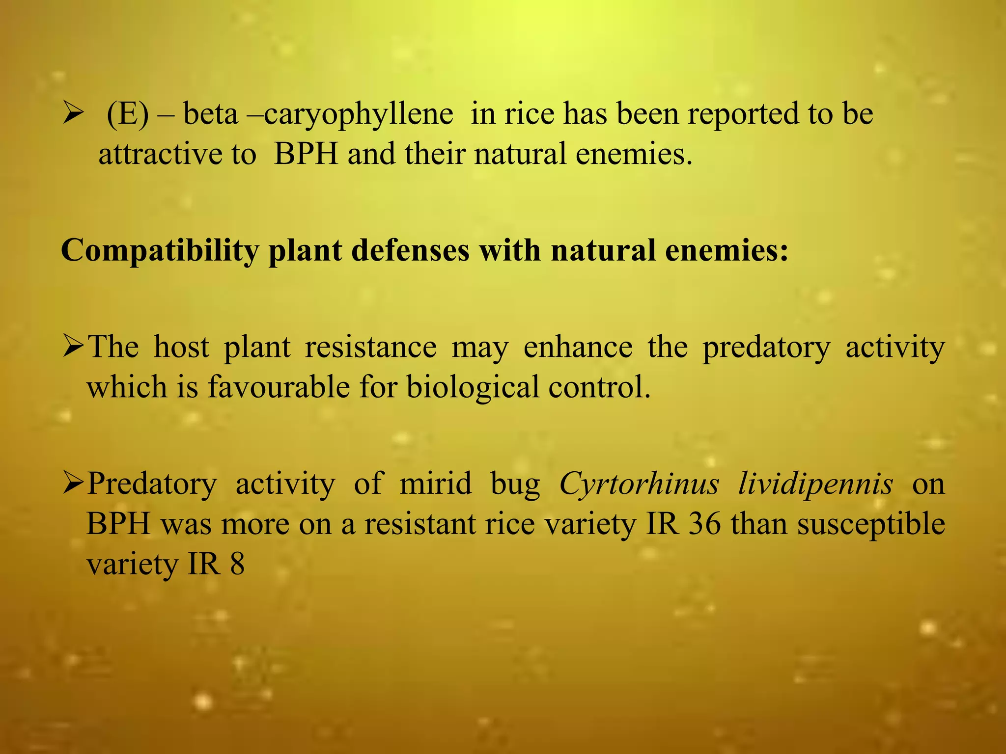 TRITROPHIC INTERACTIONS IN INSECT PESTS OF RICE | PPTX