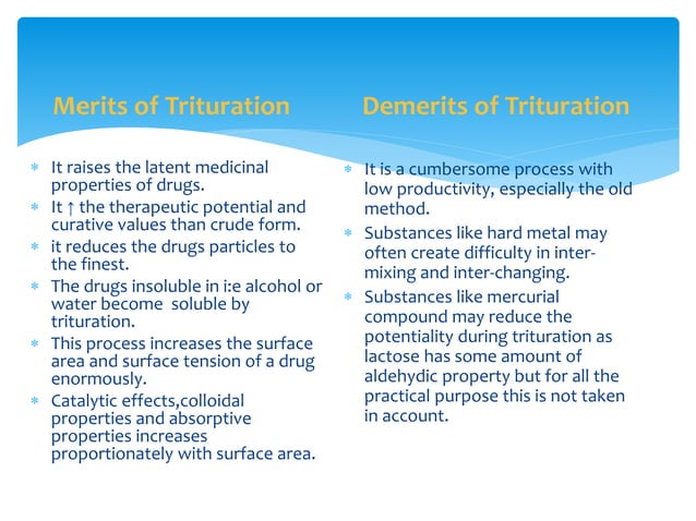 Trituration | PPTX