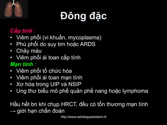 Triệu chứng trên chụp clvt phổi độ phân giải cao (hrct) | PPT