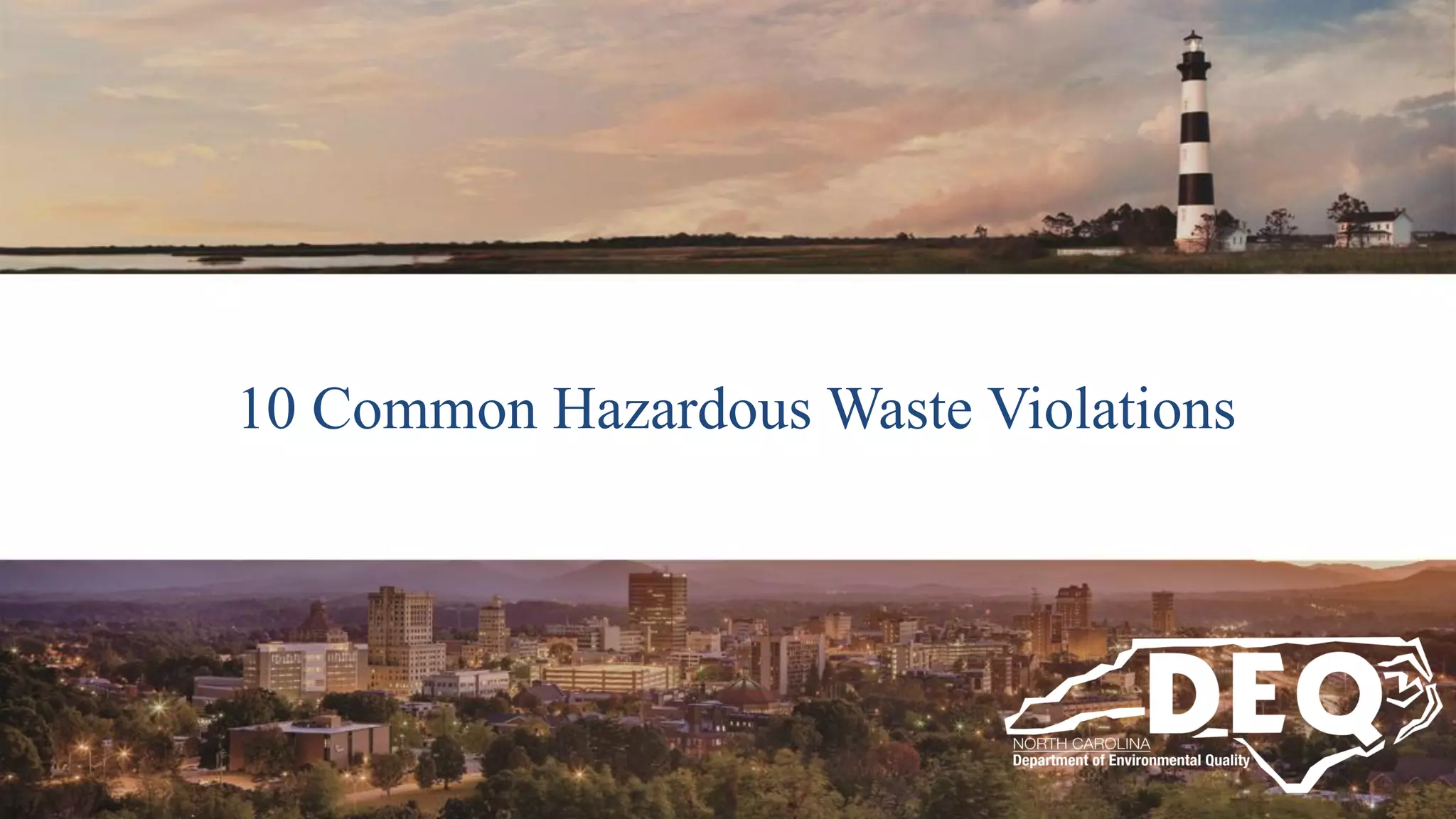 10 Common Hazardous Waste Violations | PDF