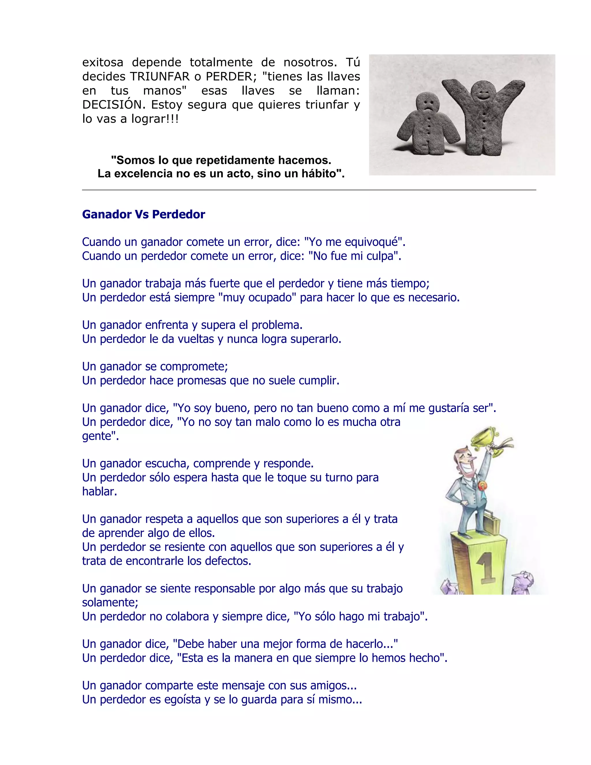 TRIUNFADOR VS PERDEDOR | PDF