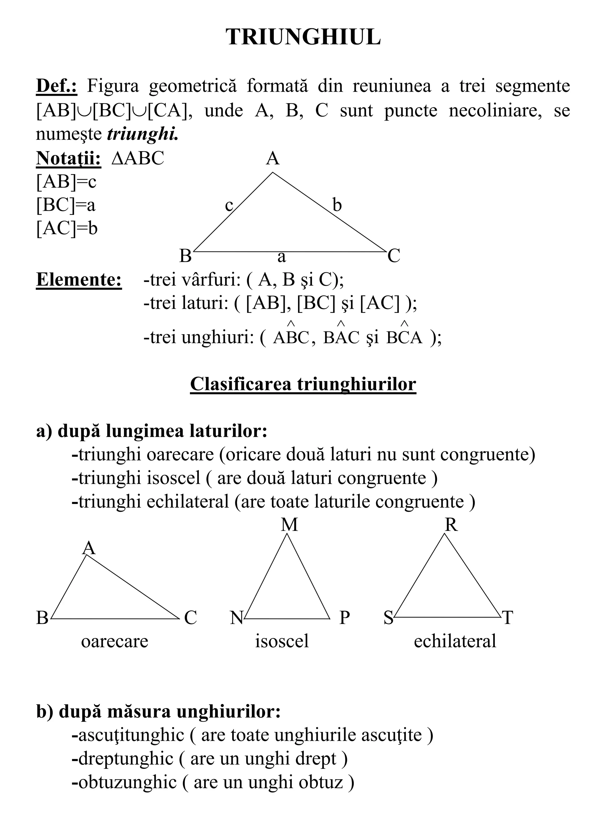 Triunghiul teorie | PDF