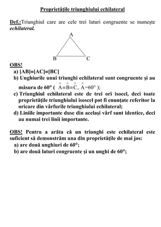 Triunghiul teorie | PDF