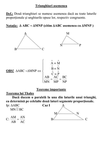 Triunghiul teorie | PDF