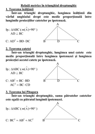 Triunghiul teorie | PDF