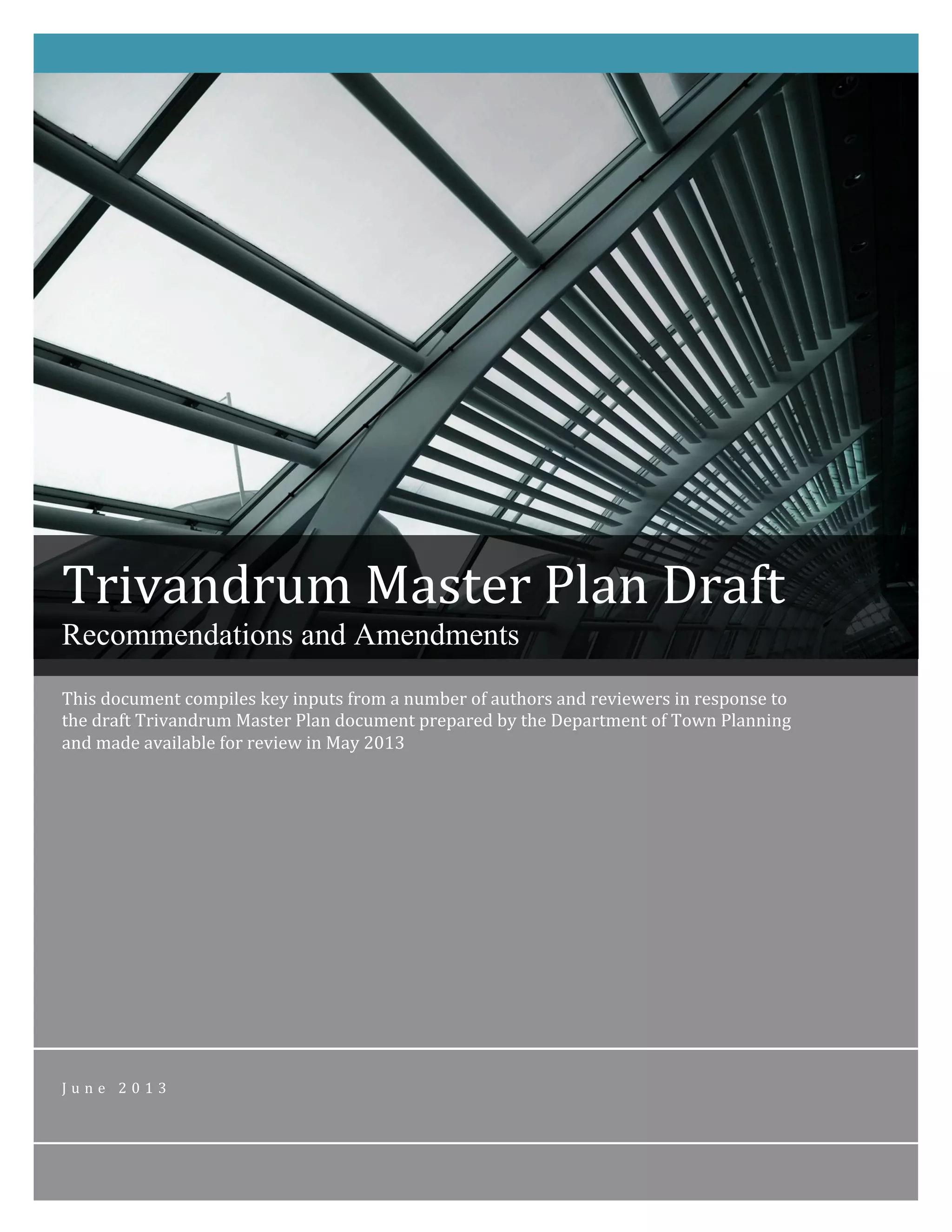 Trivandrum Master Plan Inputs - Final | PDF