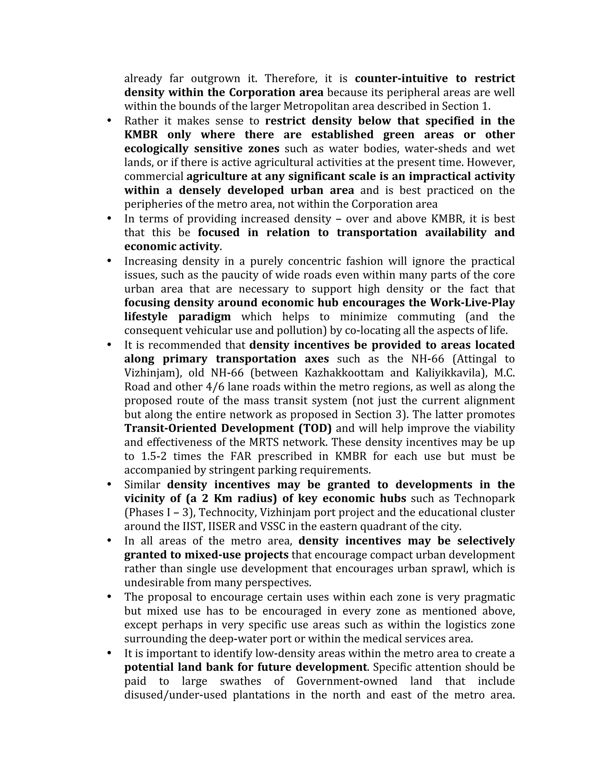 Trivandrum Master Plan Inputs - Final | PDF
