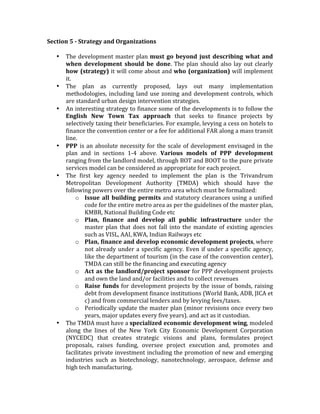 Trivandrum Master Plan Inputs - Final | PDF