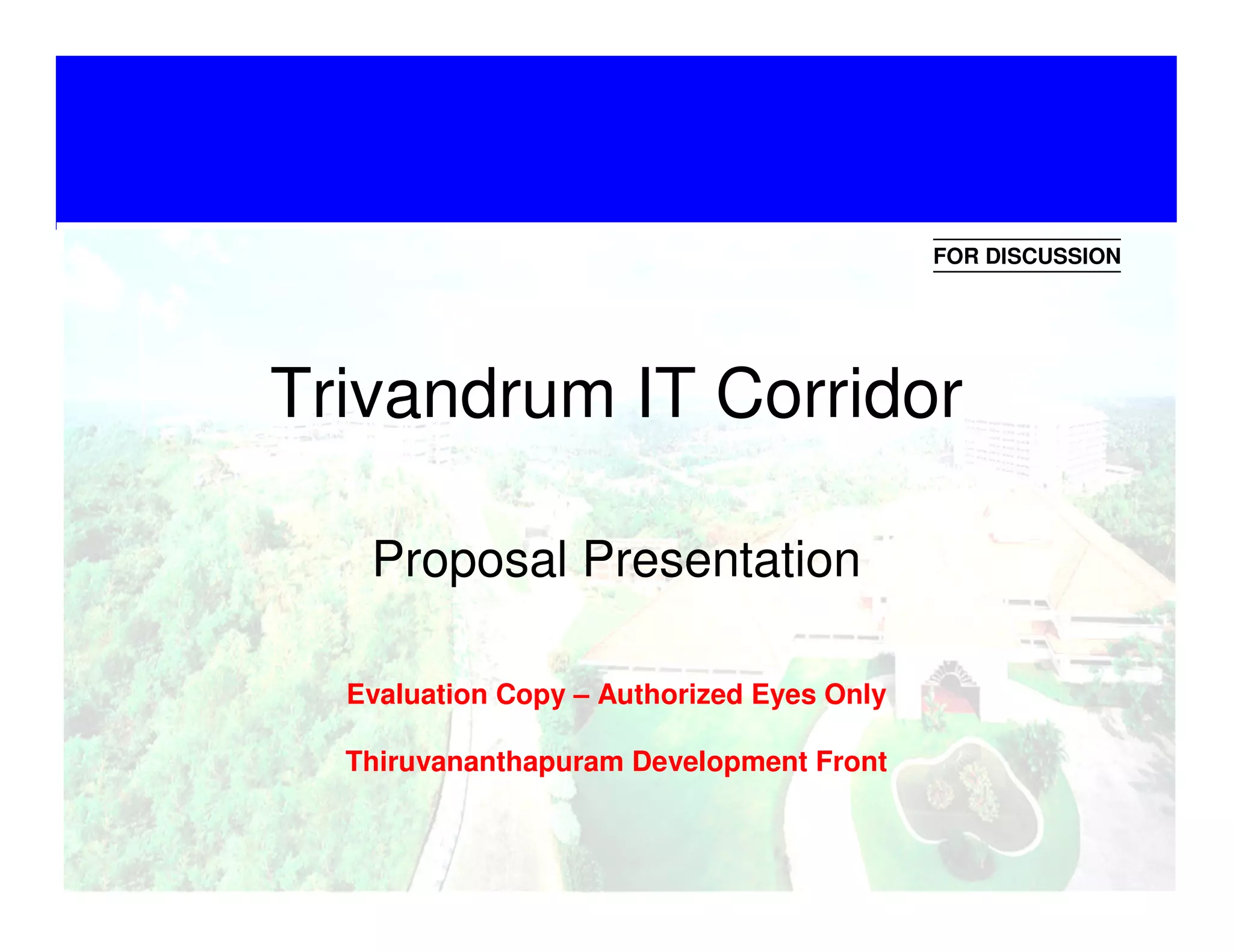 Trivandrum It Corridor | PPT