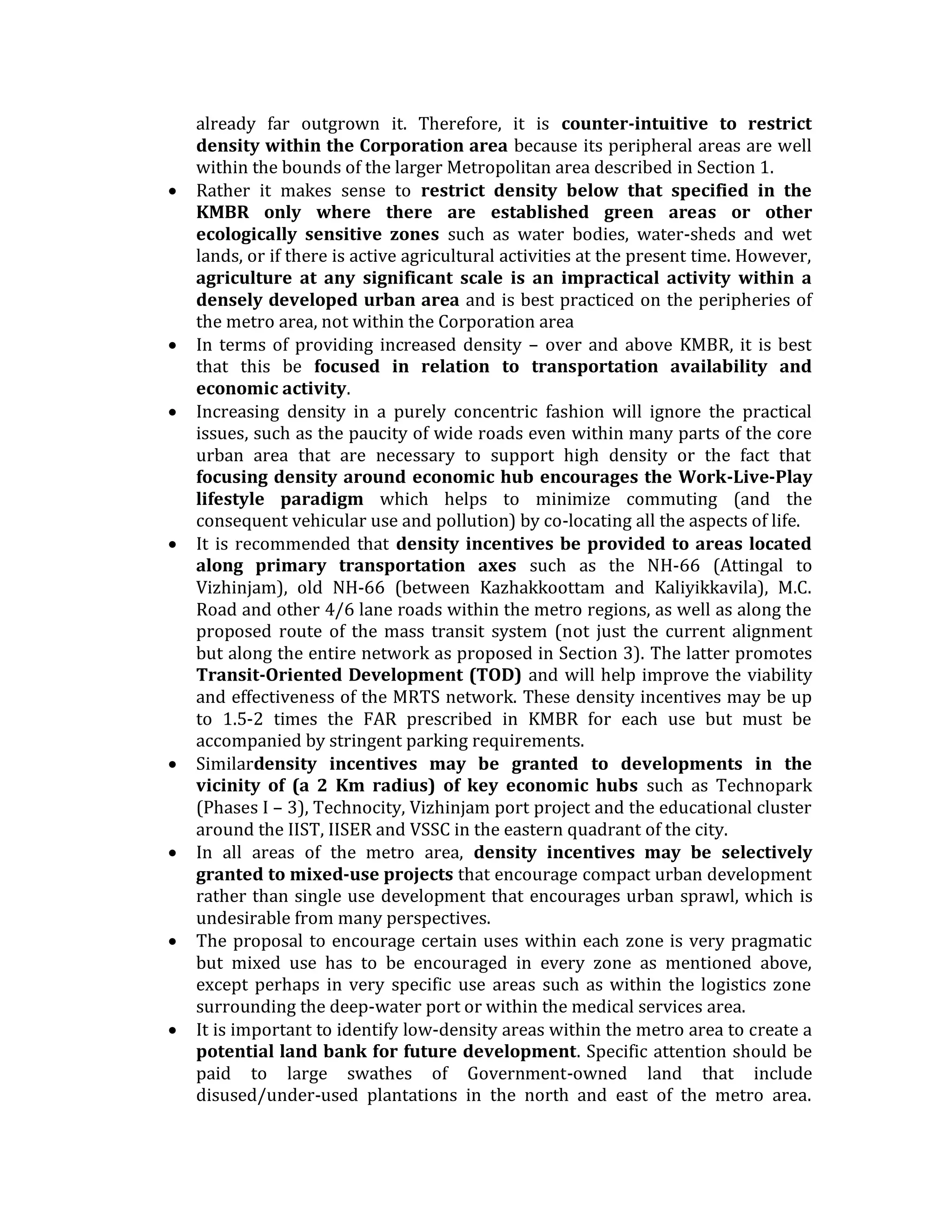 Trivandrum master plan draft comments 060213 | PDF