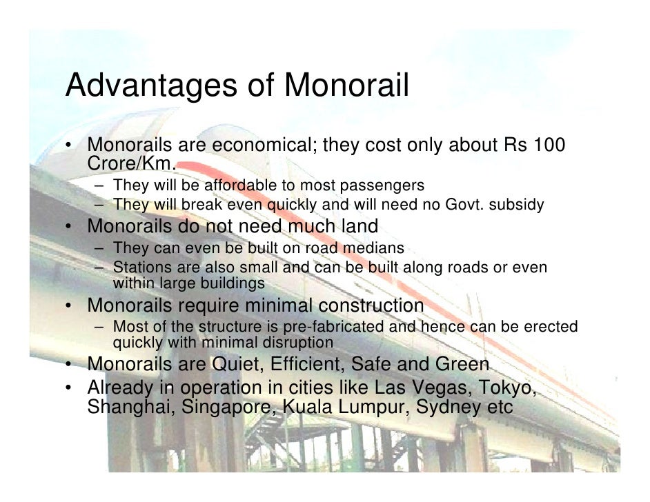 Trivandrum Monorail Preliminary Study