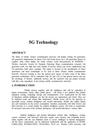 Abstract 5G Technology | DOCX