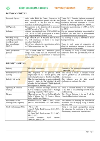Triveni turbines EIC & DCF Evaluation summary | PDF
