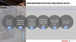 Implementing Anti Money Laundering and Fraud Rules in Banking | PDF