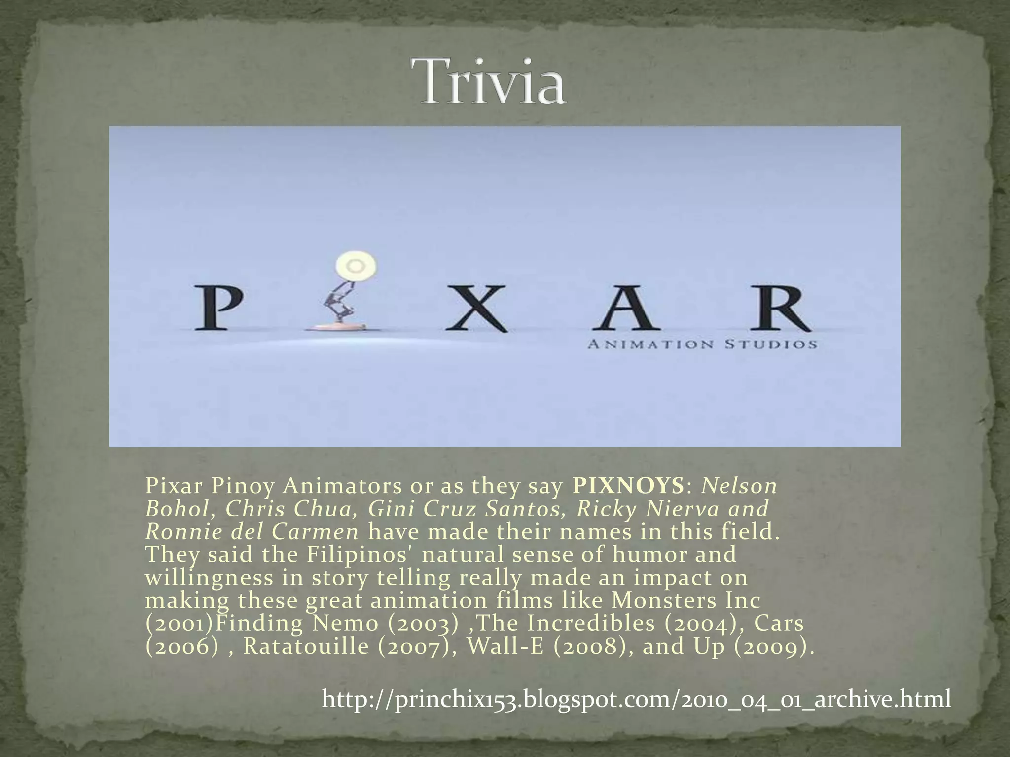 Animation Trivia | PPT