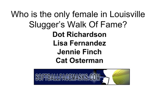 Softball Trivia 1 | PPTX | College Sports | Sports