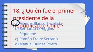 trivia de fiestas patrias de chile para niños | PPTX