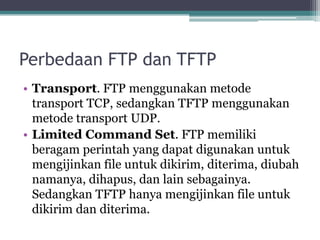 Trivial file transfer protocol (tftp) | PPTX