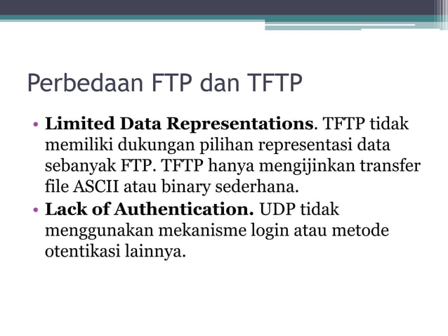 Trivial file transfer protocol (tftp) | PPTX