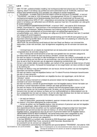 Trividend Antwerpen opgericht | PDF