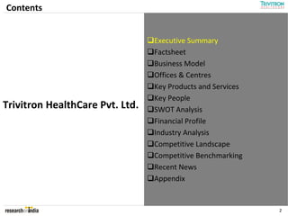 Trivitron Healthcare - Company Profile | PDF