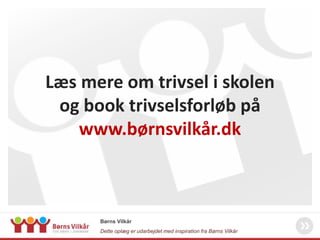 Trivselsarbejdet i klassen | PPTX