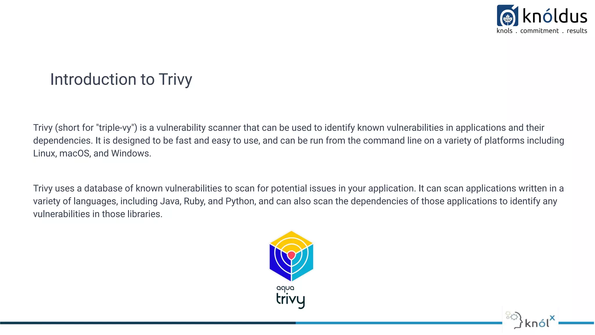 trivy - Vulnerability Scanning | PDF