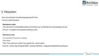 trivy - Vulnerability Scanning | PDF