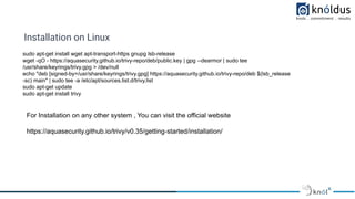 trivy - Vulnerability Scanning | PDF