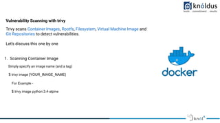 trivy - Vulnerability Scanning | PDF