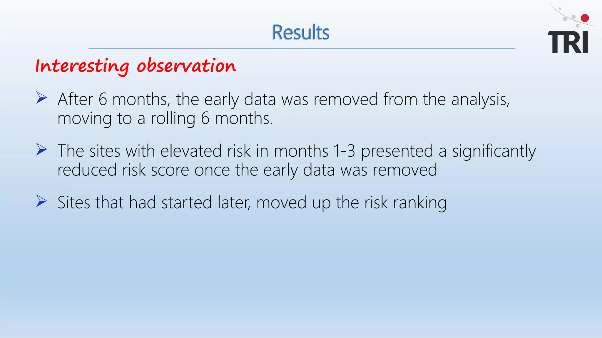 TRI Webinar: RBM - Protocol Risk Assessment and Designing Site Quality ...