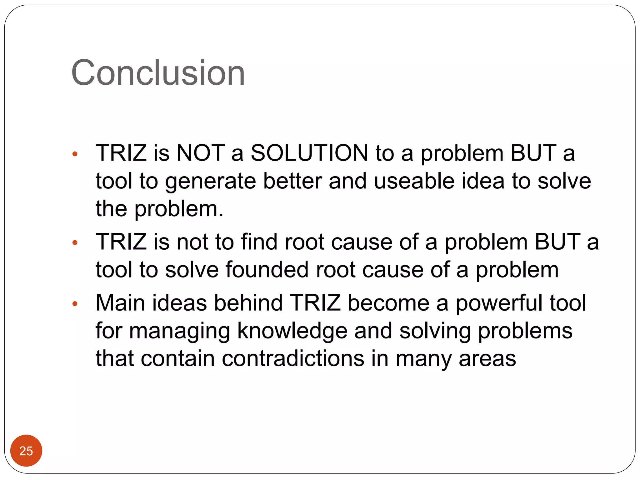 Introduction to Triz (TIPS) | PPTX