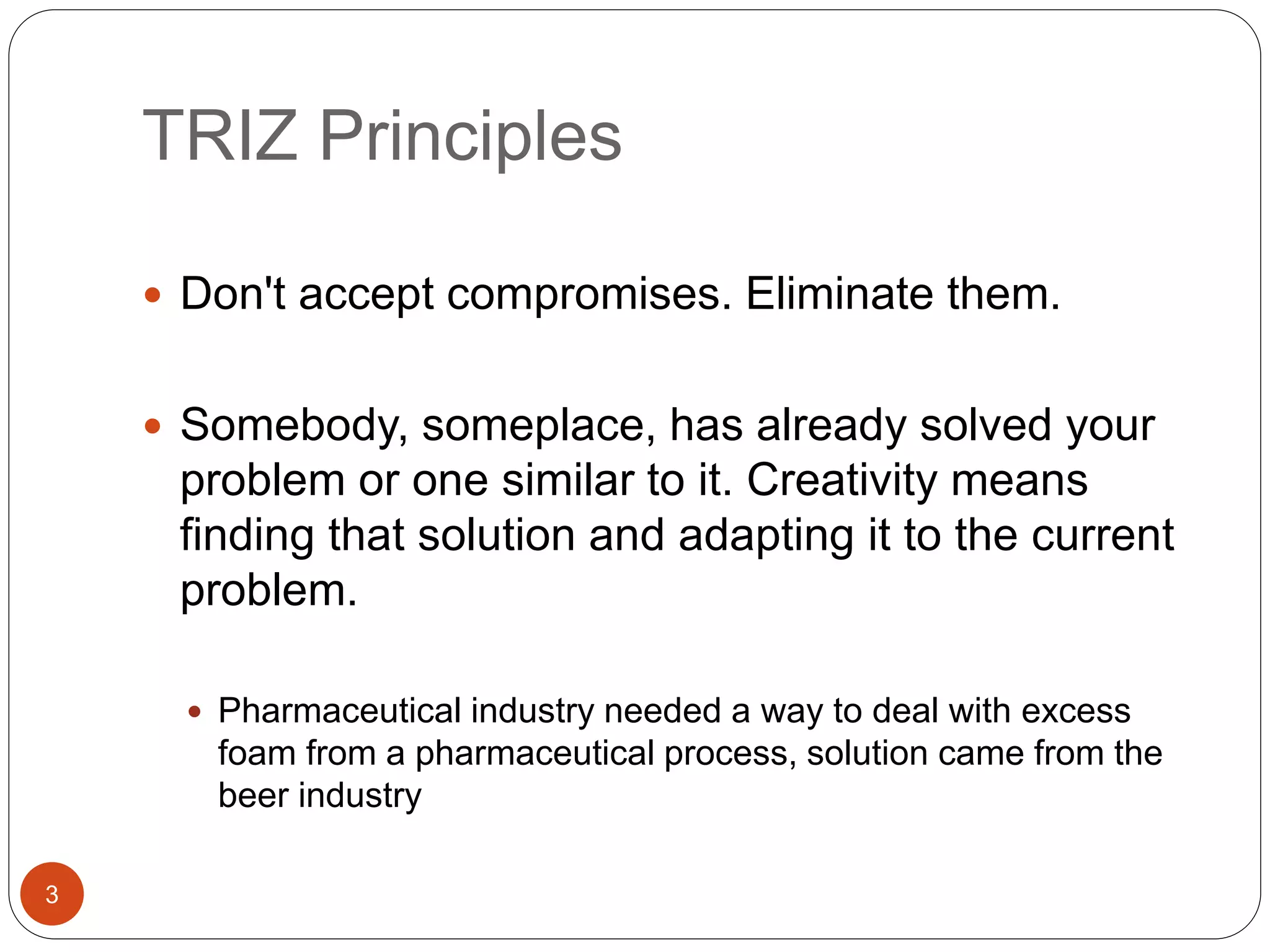 Introduction To Triz : TRIZ- Theory of Inventive Problem Solving – TMBI