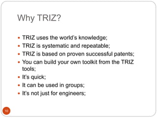 Introduction to Triz (TIPS) | PPTX