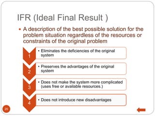 Introduction to Triz (TIPS) | PPTX
