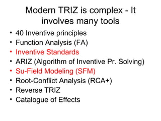 Triz Basics -Product Design & Development | PPT