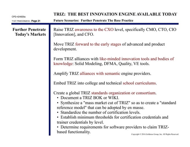 TRIZ: The Best Available Innovation Engine Today | PDF