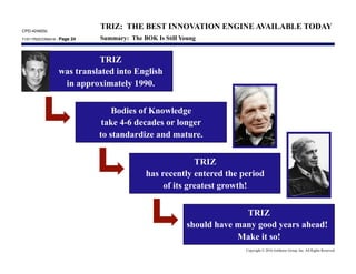 TRIZ: The Best Available Innovation Engine Today | PDF