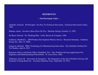 TRIZ: The Best Available Innovation Engine Today | PDF