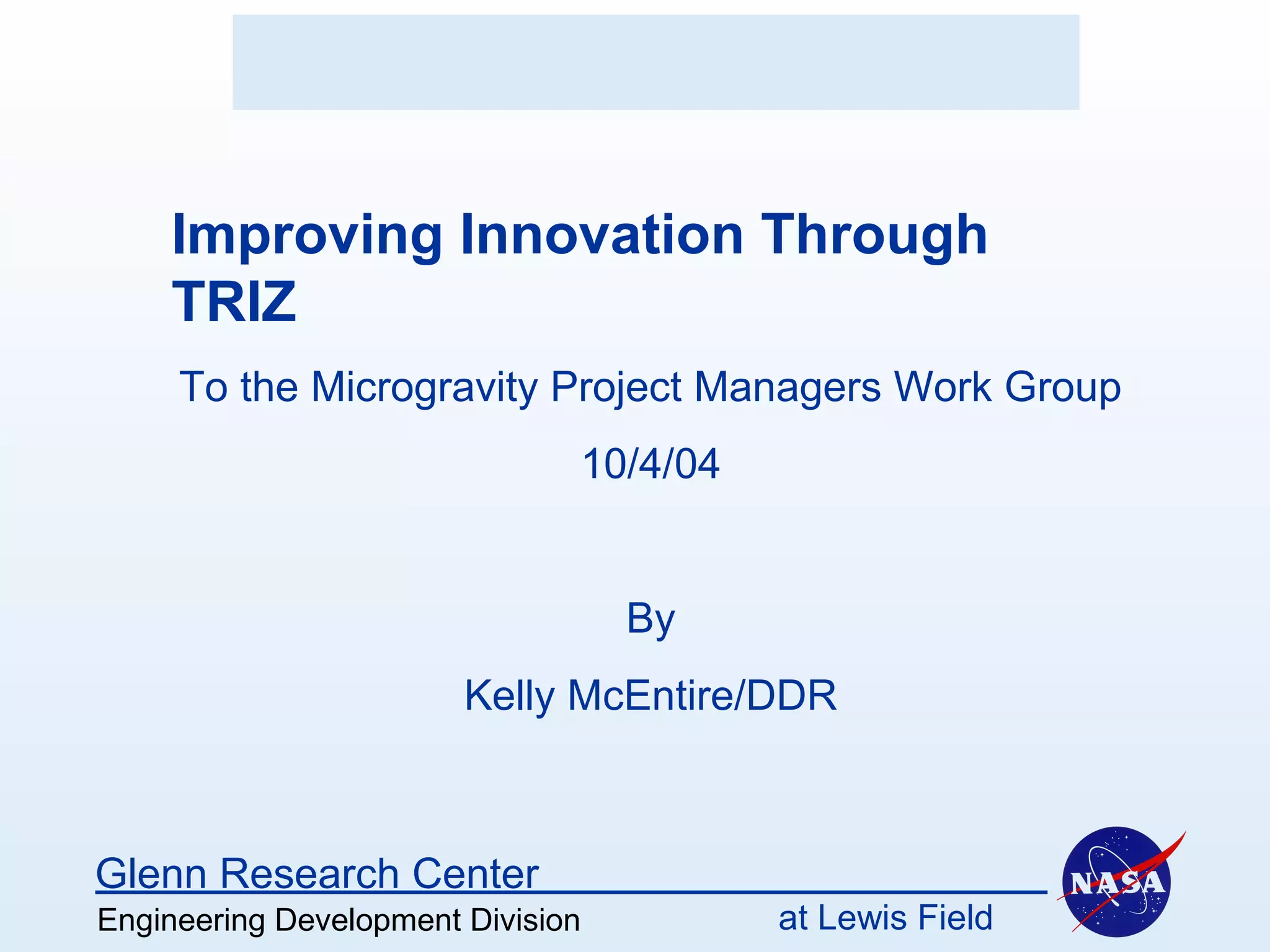 TRIZ theory of inventive problem solving | PPT