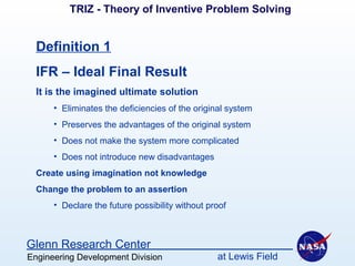 TRIZ theory of inventive problem solving | PPT