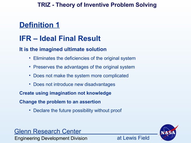 TRIZ theory of inventive problem solving | PPT
