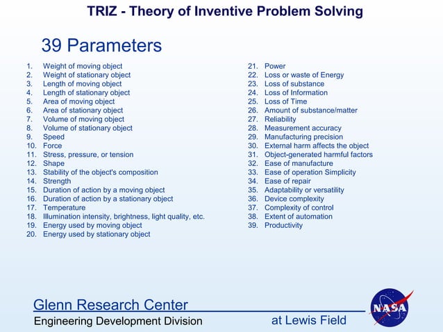 TRIZ theory of inventive problem solving | PPT