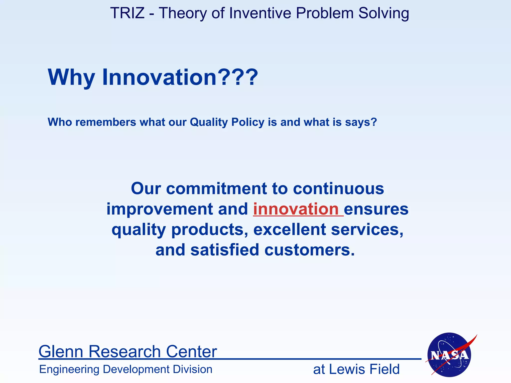 Triz - Product Design & Development | PPT