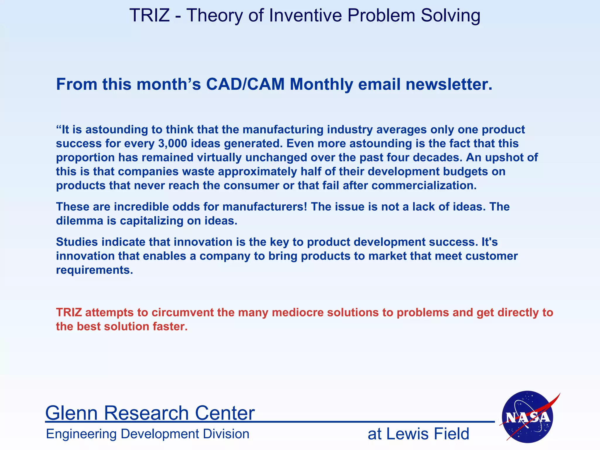 Triz - Product Design & Development | PPT