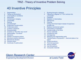 Triz - Product Design & Development | PPT