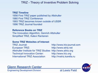 Triz - Product Design & Development | PPT